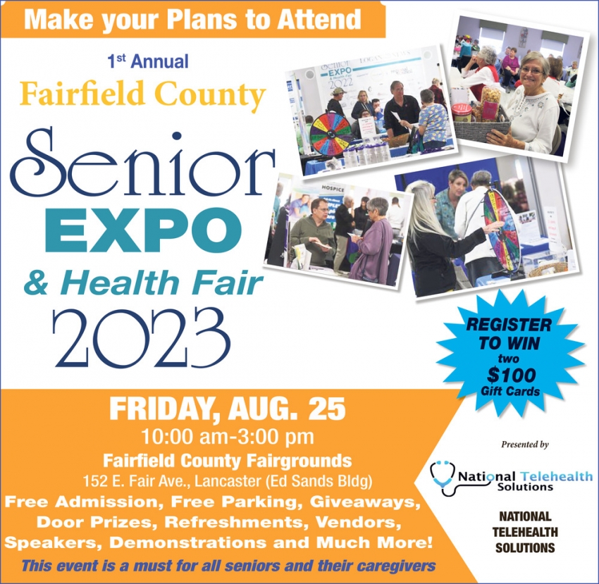Make Your Plans To Attend 1st Annual Fairfield County Senior Expo ...